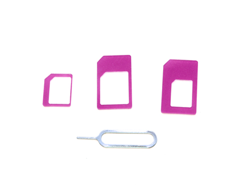Micro/nano SIM adapter 3in1 purple