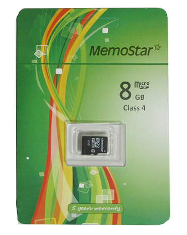 Memorijska kartica MemoStar Micro SD 8GB Class 4