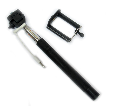 Selfie drzac 3.5mm crni