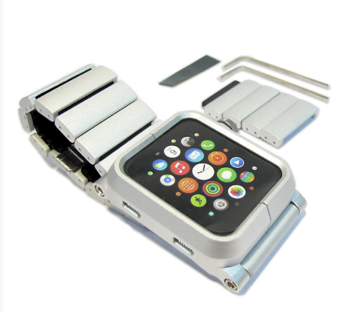Narukvica Lunatik Epik za Apple sat komplet srebrna