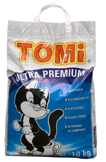 TOMI Premium bentonit posip za mačke 10kg