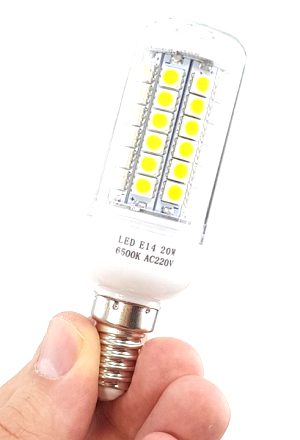 LED E14 sijalica 69 dioda – 6500K