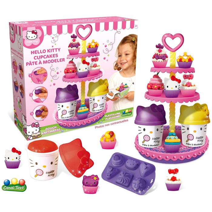 PLASTELIN Cupcakes Set Hello Kitty