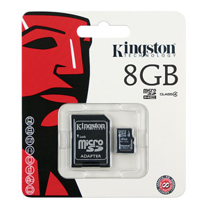Kingston Micro SD kartica 8GB + SD adapter