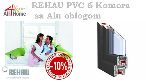 Prozori | REHAU PVC - 6 komora sa alu oblogom