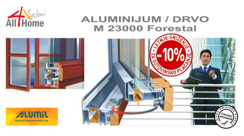 Prozori | ALUMIL Aluminijum / drvo - M 23000 Forestal