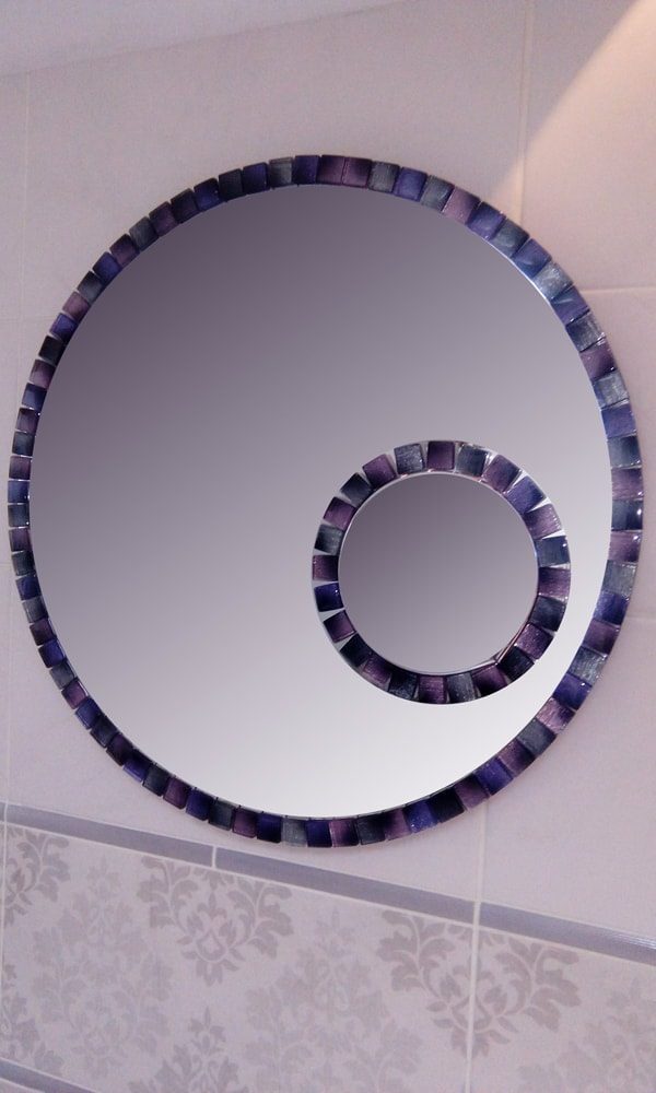 Unikatno okruglo ogledalo 60 cm Paolo Rosso