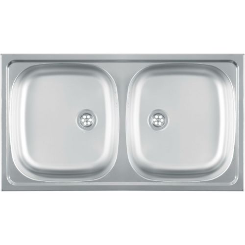 METALAC LUNA FLEX Dvodelna inox sudopera, fi 60 770 x 435 056690