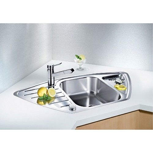 BLANCO LANTOS 9E-IF P.Č., sudopera, 930x510mm, niska ivica, 516277, inox dorada četkom, poklon Blanco završni sifon