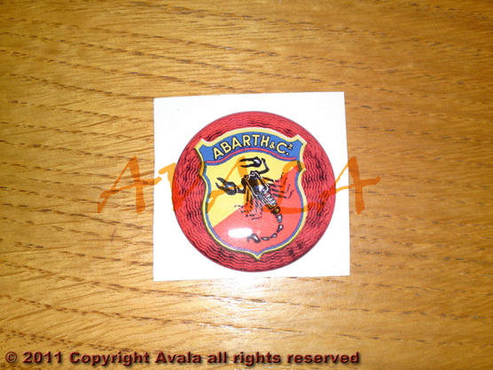 Stiker okrugli 36mm "Abarth" (stari znak) *10902272*