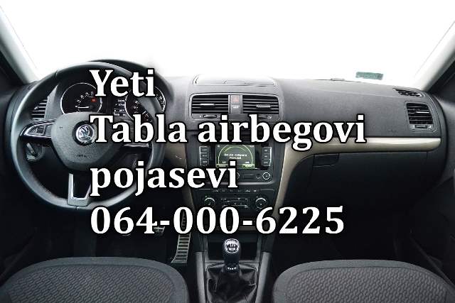 Škoda yeti airbag-pojas-tabla