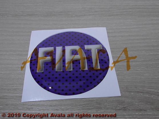 Stiker okrugli 72mm "FIAT" (plavi) *10902537*