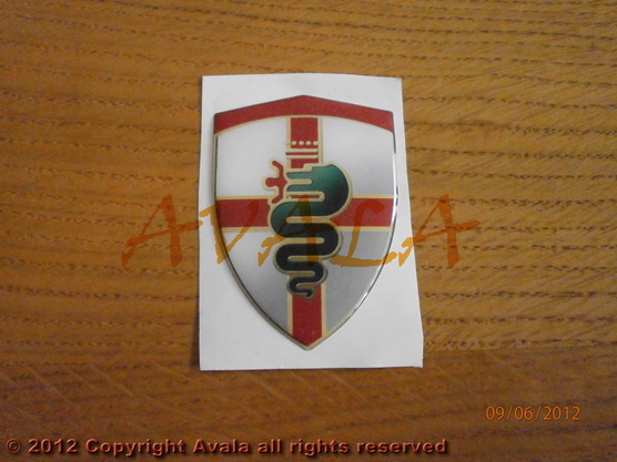 Stiker 45x63mm "Alfa Romeo" *10902383*