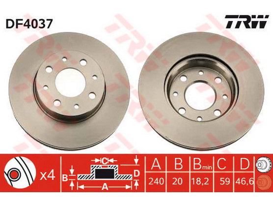 Disk točka prednji *12504256*