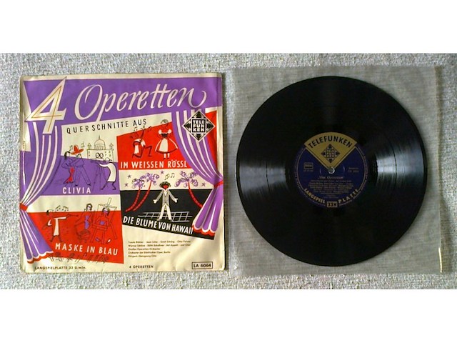 VA - 4 Operetten (10 inch LP) Made in Germany