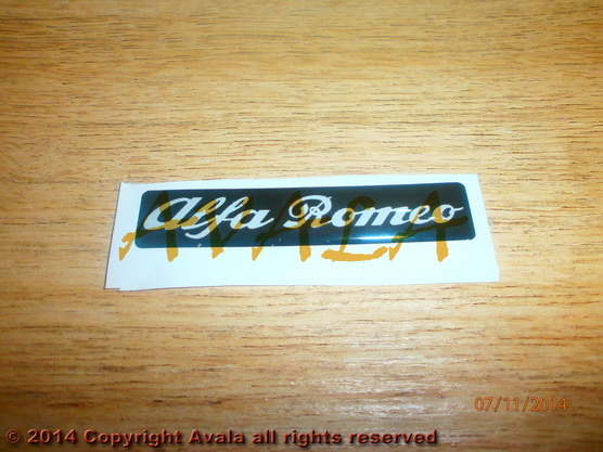 Stiker 60x12mm "Alfa Romeo" *10902864*