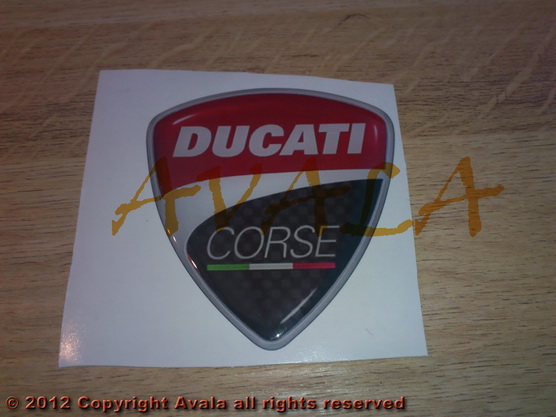 Stiker 63x67mm "Ducati Corse" *10902464*