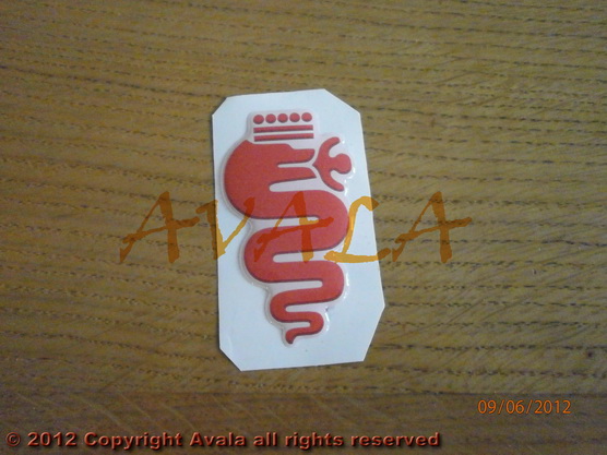 Stiker 38x68mm "Alfa Romeo" *10902382*
