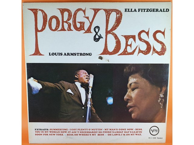 Ella Fitzgerald, Louis Armstrong ‎– Porgy And Bess ,LP
