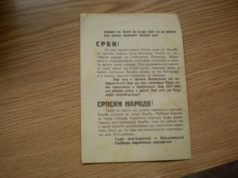 Srbi Srpski Narode Antimasonska Proganda ww2