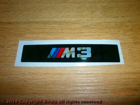 Stiker četvrtasti 113x22mm "///M" *10902582*