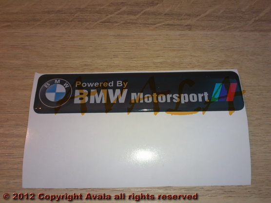 Stiker 120x26mm "BMW Motorsport" crni *10902459*