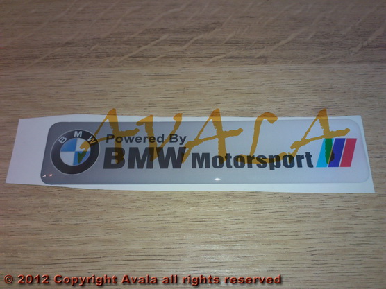 Stiker 120x26mm "BMW Motorsport" beli *10902458*