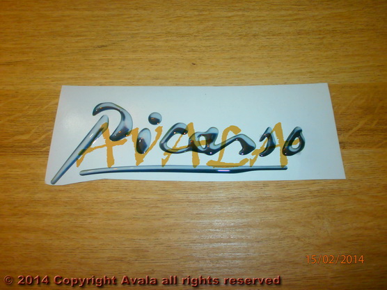Stiker 150x50mm "Picaso" crno-beli *10902746*