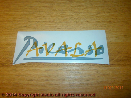 Stiker 150x50mm "Picaso" sivi *10902745*