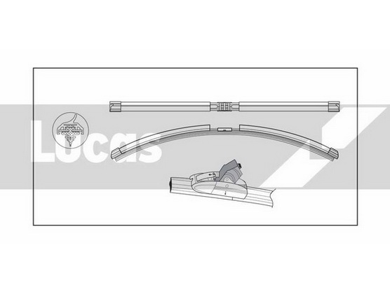 Metlica brisača 600mm Flat Blade Clear Vision *10901698*