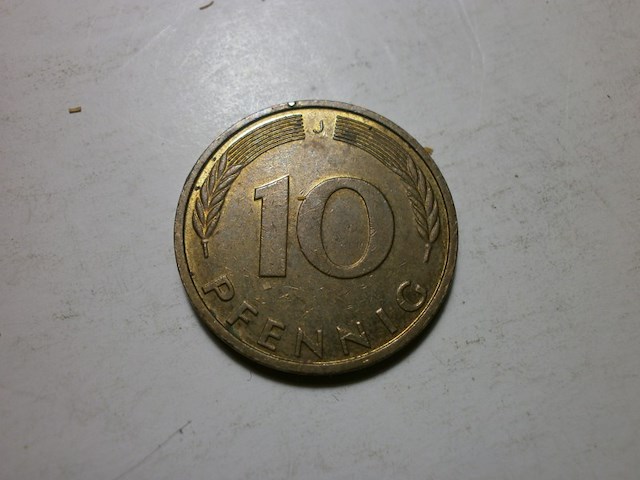 Germany - Federal Republic 10 Pfennig 1994 J