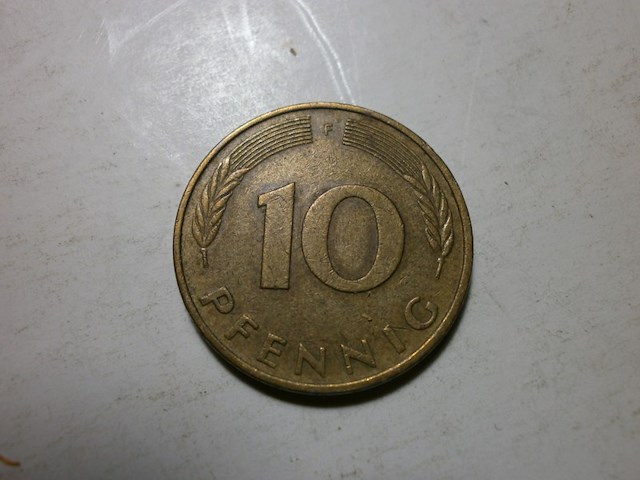 Germany - Federal Republic 10 Pfennig 1979 F