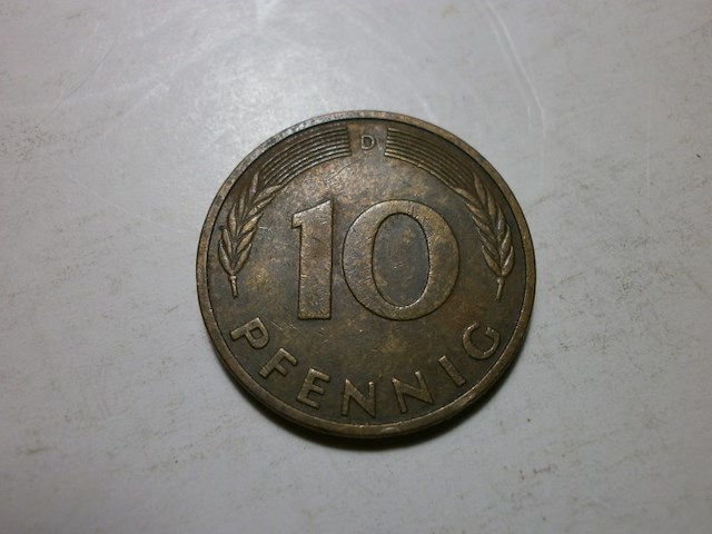 Germany - Federal Republic 10 Pfennig 1982 D