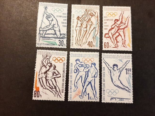 razno cehoslovacka 5 sport olimp 1964 cela serija