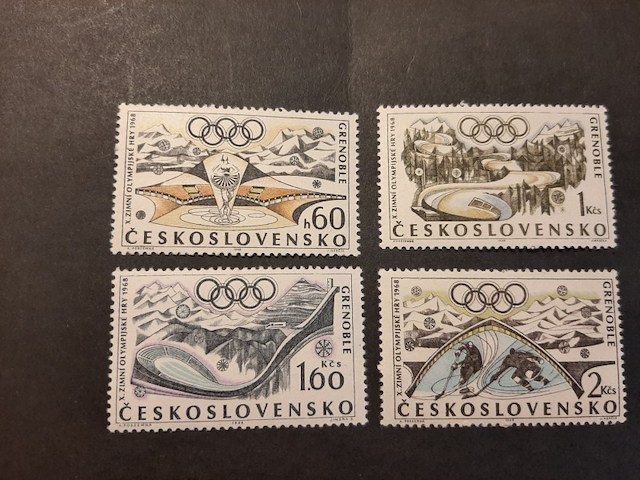 razno cehoslovacka 3 sport olimp 1968 cela serija cisto