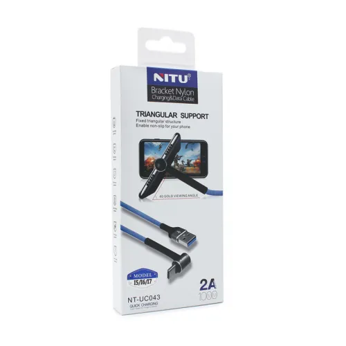 USB Data kabl NITU UC043 iPhone lightning crveni 1m