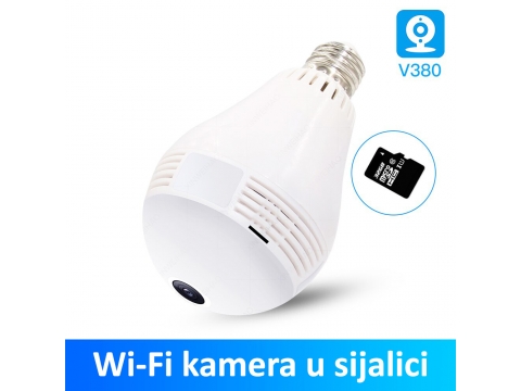 Wi Fi kamera u sijalici za video nadzor