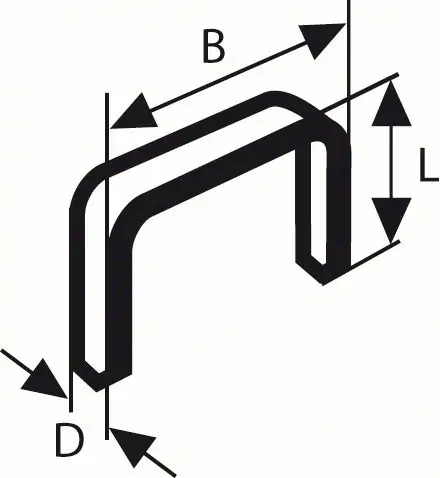 Spajalica tip 52 12,3 x 1,25 x 10 mm (1000 kom.) BOSCH