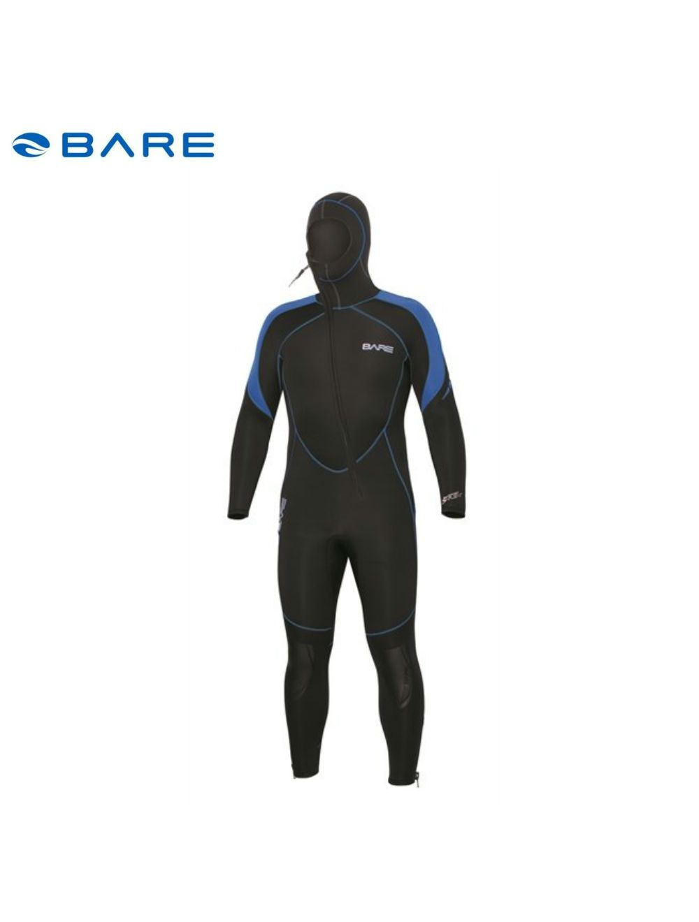 Bare SPORT S-Flex Man Hooded Full 7mm blue