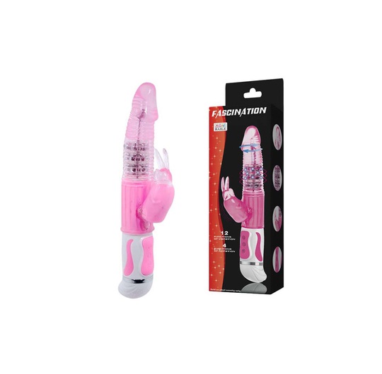 Baile silikonski vibrator sa rotacijom i vibracijom, D0934