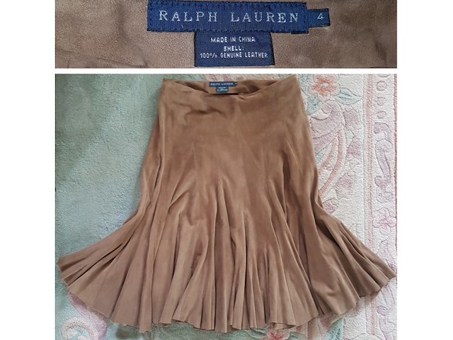 RALPH LAUREN original suknja - prirodna KOZA