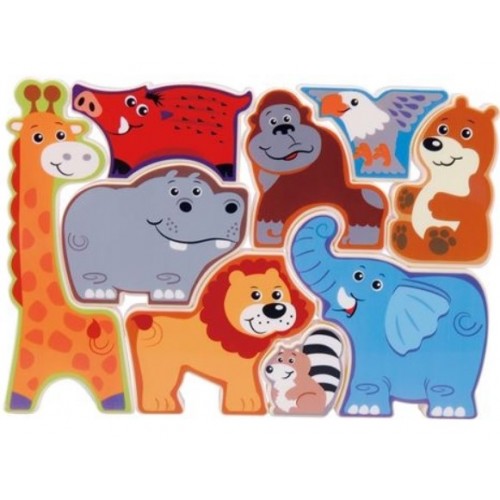 Slagalica puzzle za decu divlje životinje PlayGo