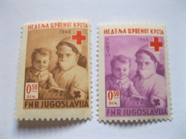 Doplatne markice FNRJ, Crveni krst, 901-902,1949.