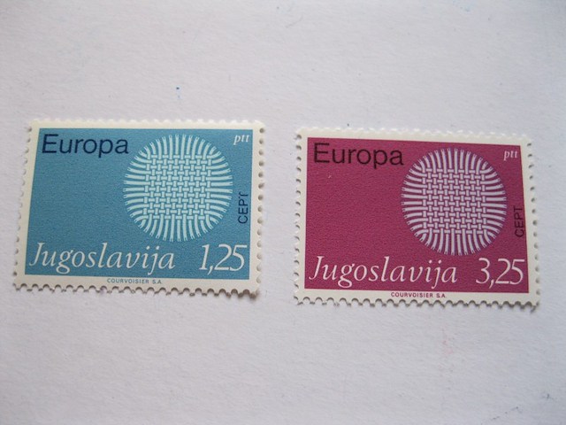 SFRJ 1970. Evropa CEPT, Š-1768-1769, Mi1379-80