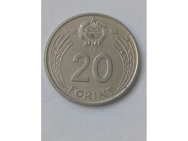 20 Forint 1989.godine - Mađarska -