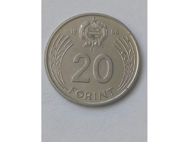 20 Forint 1989.godine - Mađarska -