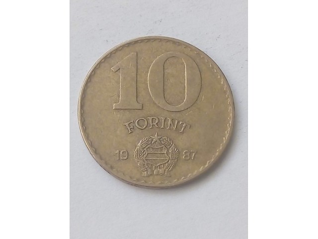 10 Forint 1987.godine - Mađarska -