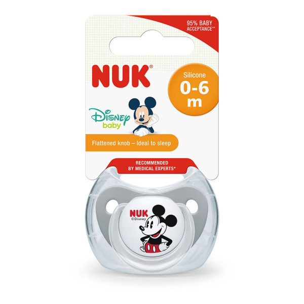 Nuk laža silikon Mickey Mouse vel1