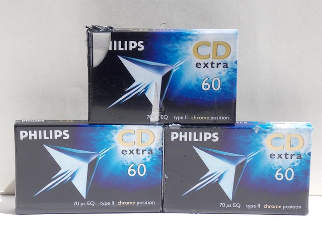 Kasete Philips CD Extra 60 tri komada neraspakovano