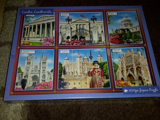 London landmarks puzzle 1000 , U CELOFANU